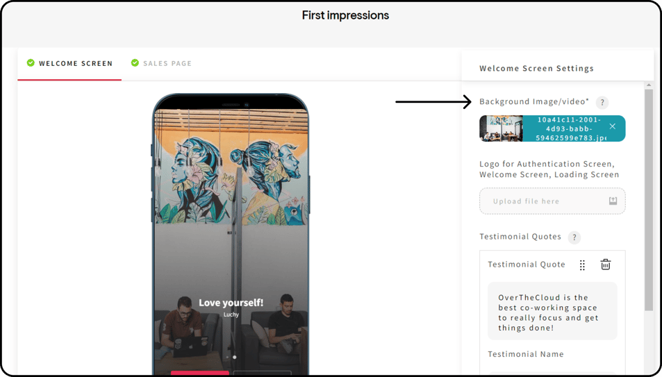 How to build your Welcome Screen