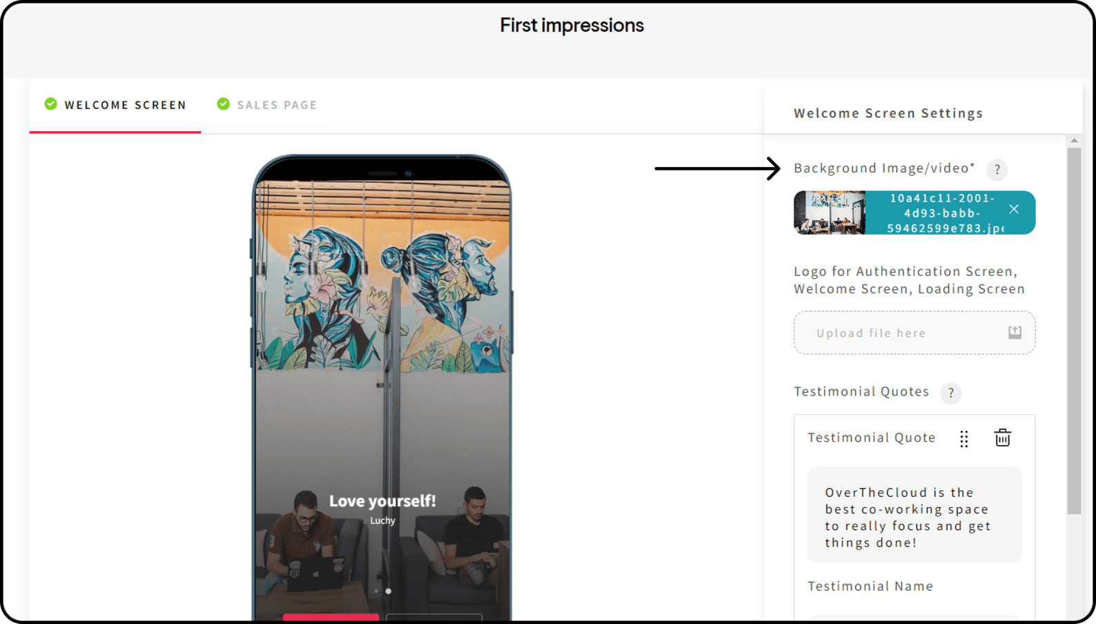 How to build your Welcome Screen
