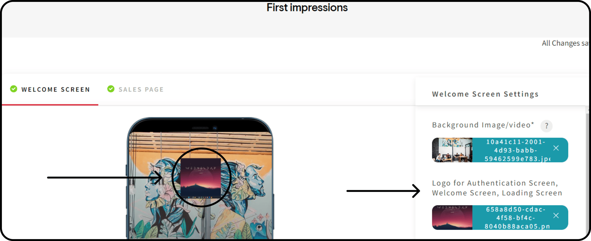 How to build your First Impressions - Welcome Screen