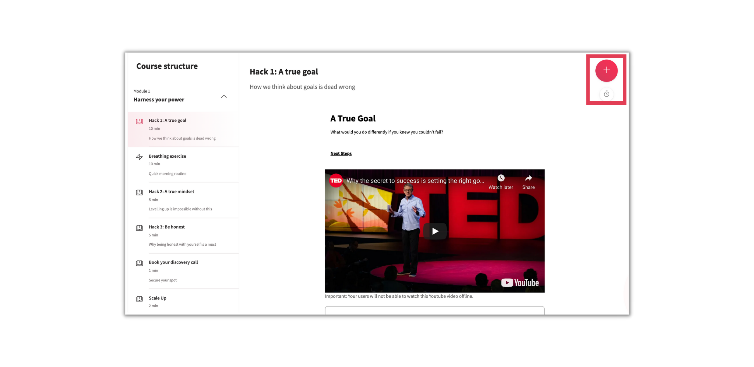 How do I use the Lesson's Audio Widget?